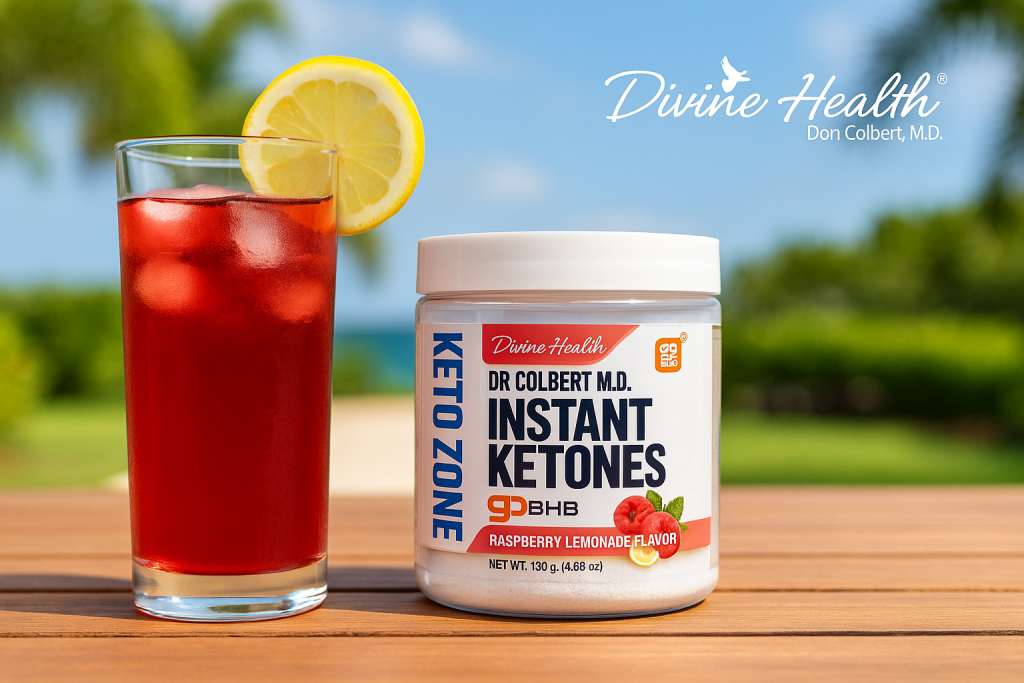 Summer Time Raspberry Lemonade with Instant Ketones